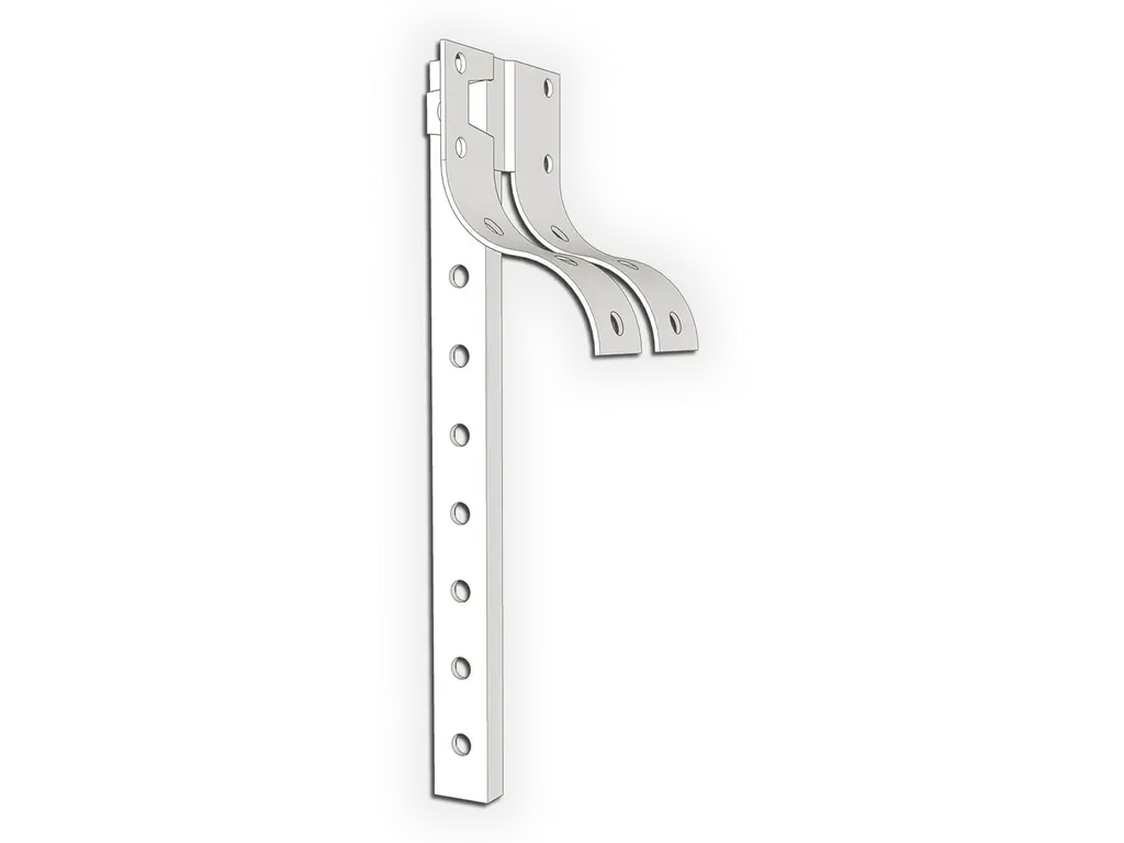 Crown Molding Steel Shank #6 for Half Round Gutter Hanger | KM Sheet Metal