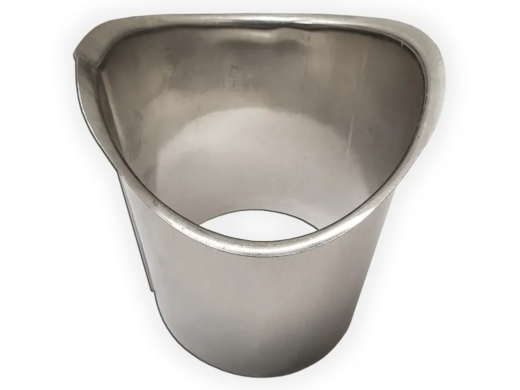 Half Round Gutter Aluminum B Style Gutter Outlet | KM Sheet Metal