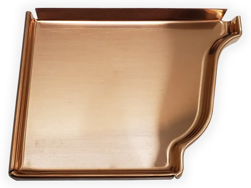 K-Style Copper Gutter Left / Right End Cap | KM Sheet Metal