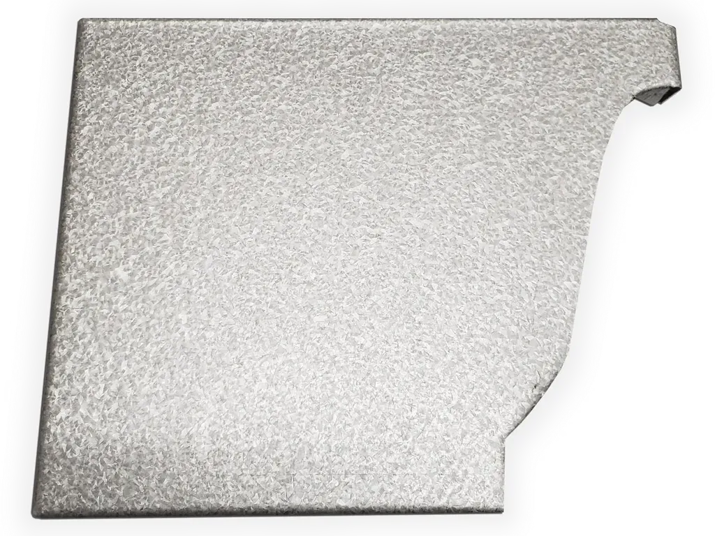 K-Style Galvalume Gutter Left / Right End Cap | KM Sheet Metal