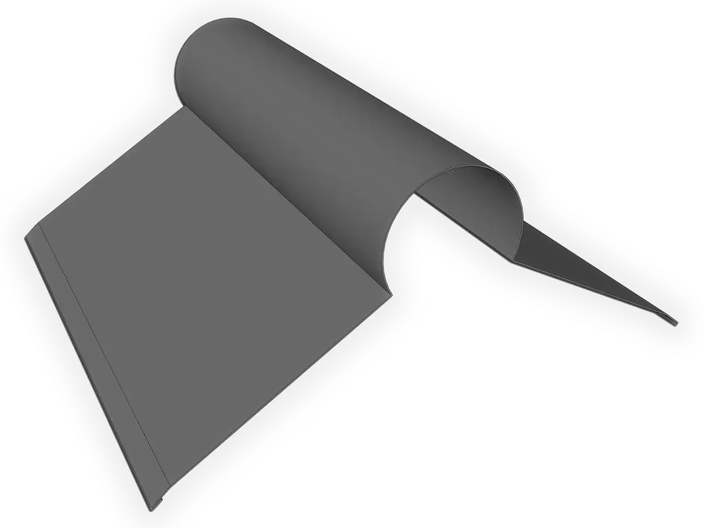 Lead Coated Copper Ridge Roll Roof Flashing | KM Sheet Metal